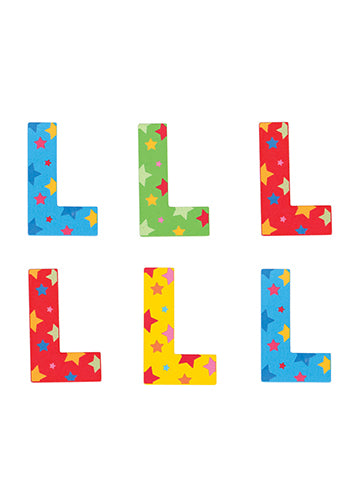 Eco Wooden ABC Star Letters - A - M | 0m+ Letter and Colour Recognitio ...