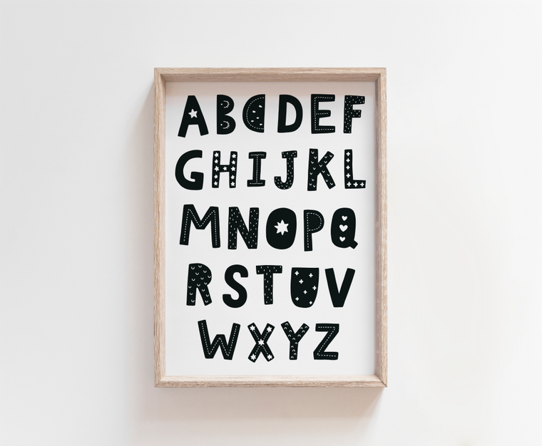 Scandinavian Style Alphabet Print – Edith and Blanche